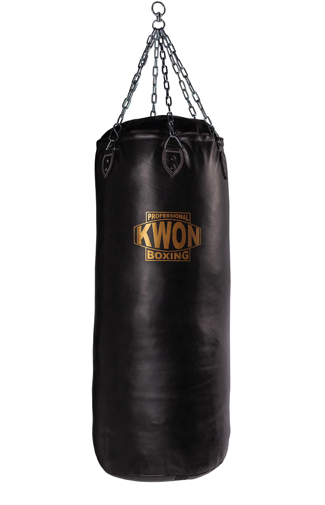 KWON PROFESSIONAL BOXING sac de sable en cuir droit 120cm rempli